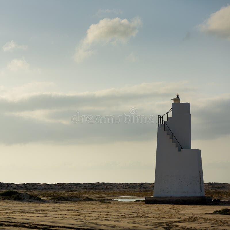 Lighthouse in Sal island stock image. Image of door - 175280285