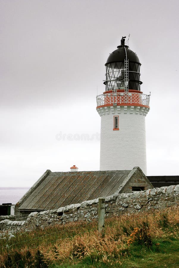 Lighthouse in Scotland stock image. Image of coast, eventide - 19011585
