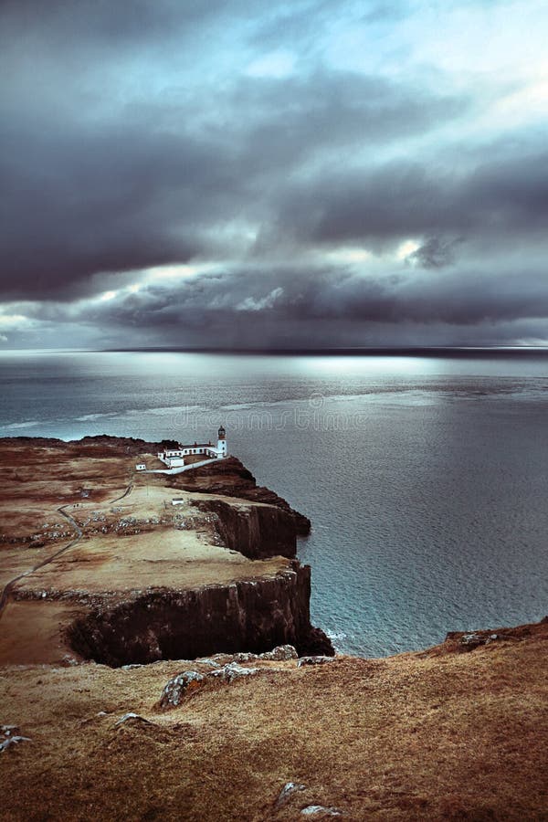 Lighthouse stock photo. Image of sunset, skye, scotland - 50677094