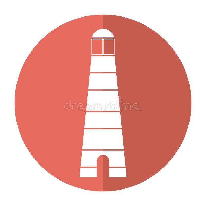 Lighthouse Search Light Guide Shadow Stock Vector - Illustration of ...