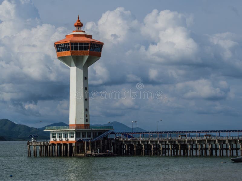 Lighthouse Seaside Andaman Seashore Stock Photo - Image of rooftop ...