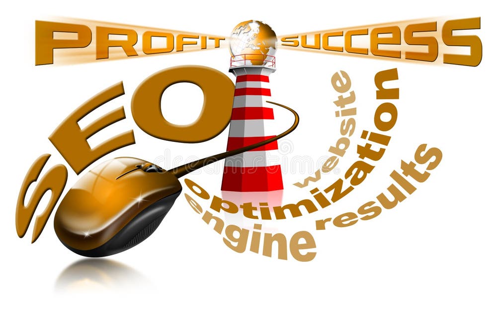 Lighthouse SEO - Search Engine Optimization Web Stock Illustration ...