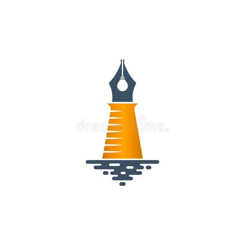 Lighthouse Logo. Vector Lighthouse, Anchor And Ship Wheel. Stock Vector ...