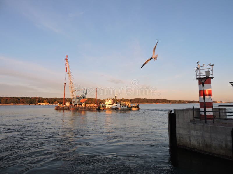 Harbor Klaipeda stock photo. Image of ship, delivering - 8441084