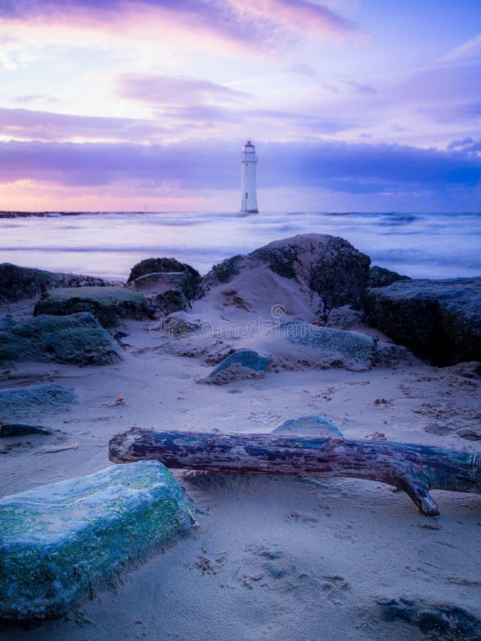 Lighthouse on the Shore of a Lake Stock Image - Image of leningrad ...