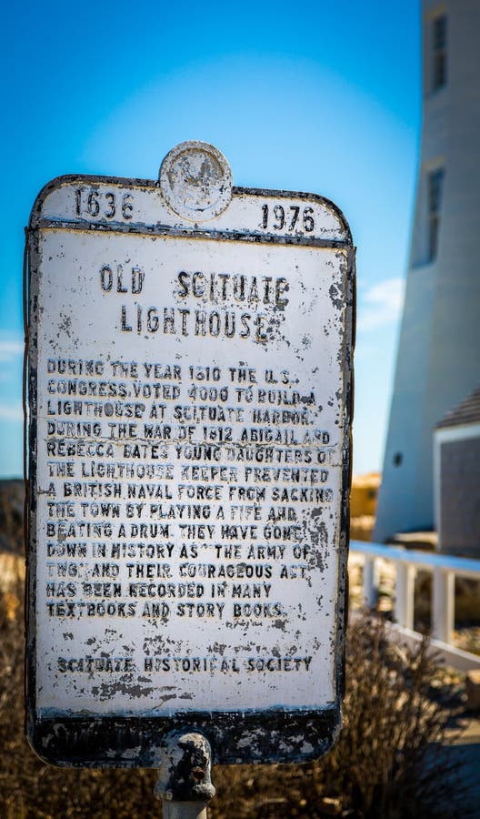 Lighthouse Sign stock photo. Image of lighthouse, scituate - 68576774