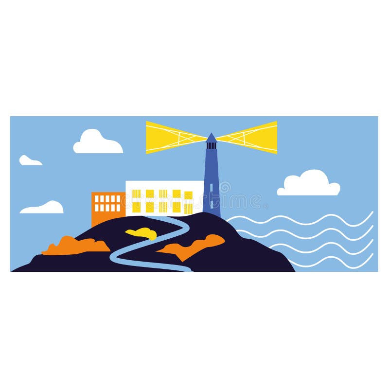 Lighthouse Simple Icon Monochrome Stock Vector - Illustration of ... Lighthouse Simple Icon Monochrome Stock Vector - Illustration of ...