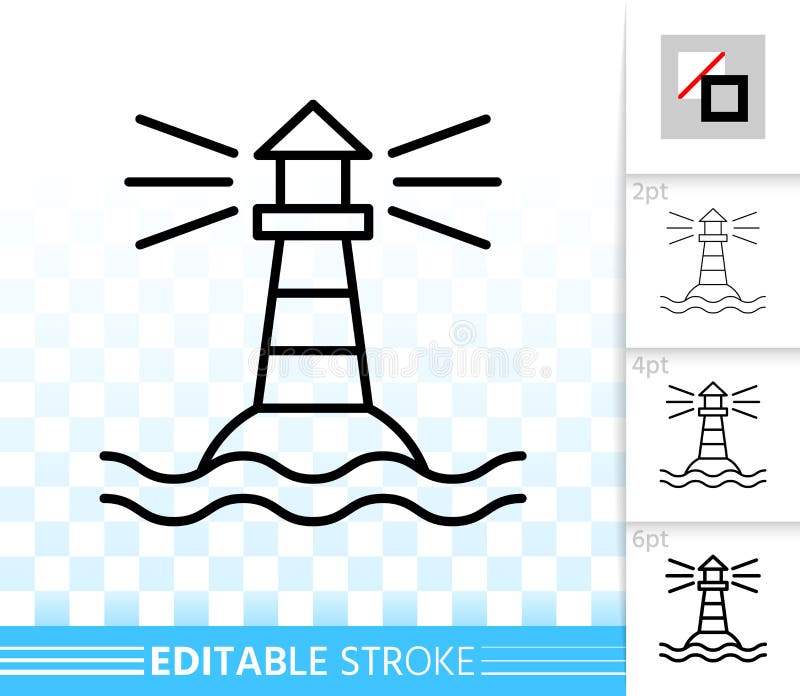 Lighthouse Outline Stock Illustrations – 9,238 Lighthouse Outline Stock ...
