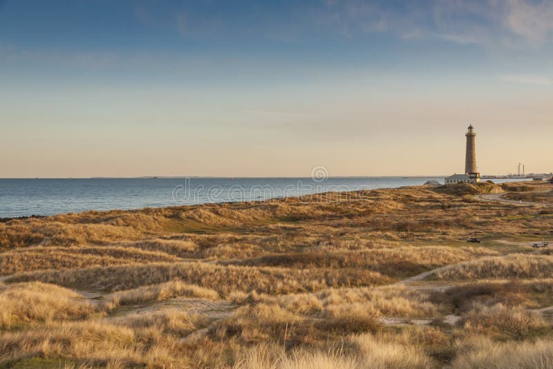 Lighthouse in Skagen in Denmark Stock Photo - Image of nordstrand ...