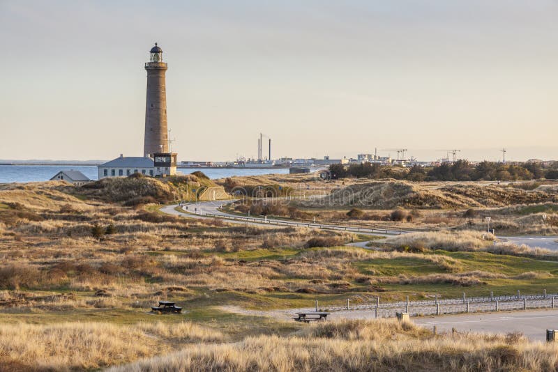 Lighthouse in Skagen in Denmark Stock Image - Image of sunny, northern ...