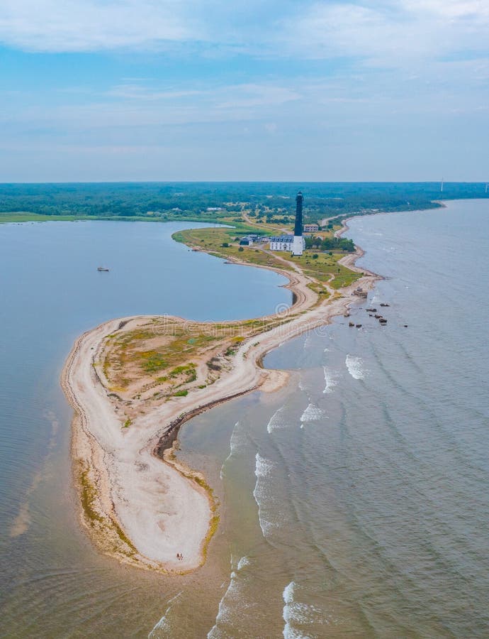 Lighthouse at Sorve Peninsula in Estonia Stock Photo - Image of symbol ...