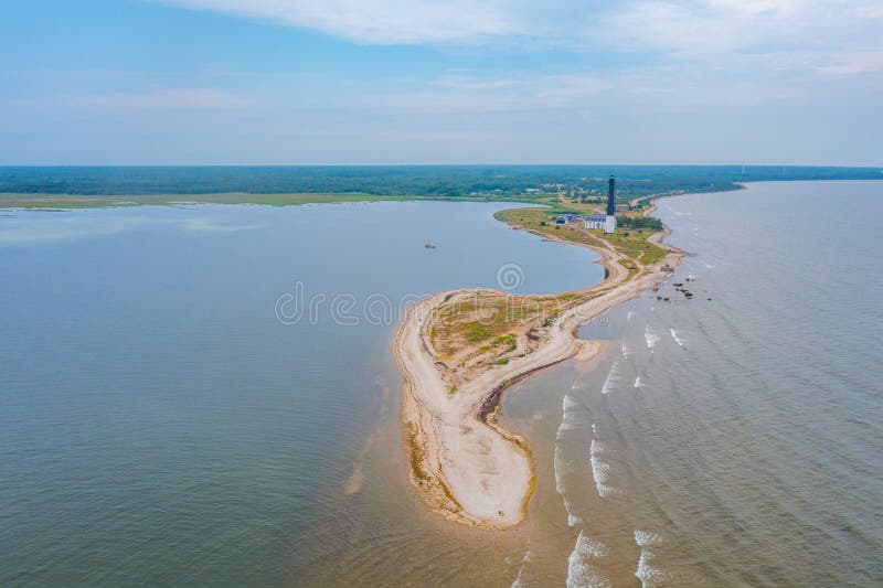 Lighthouse at Sorve Peninsula in Estonia Stock Image - Image of house ...