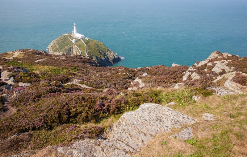 The Lighthouse at South Stack Stock Photo - Image of lighthouse, north ...