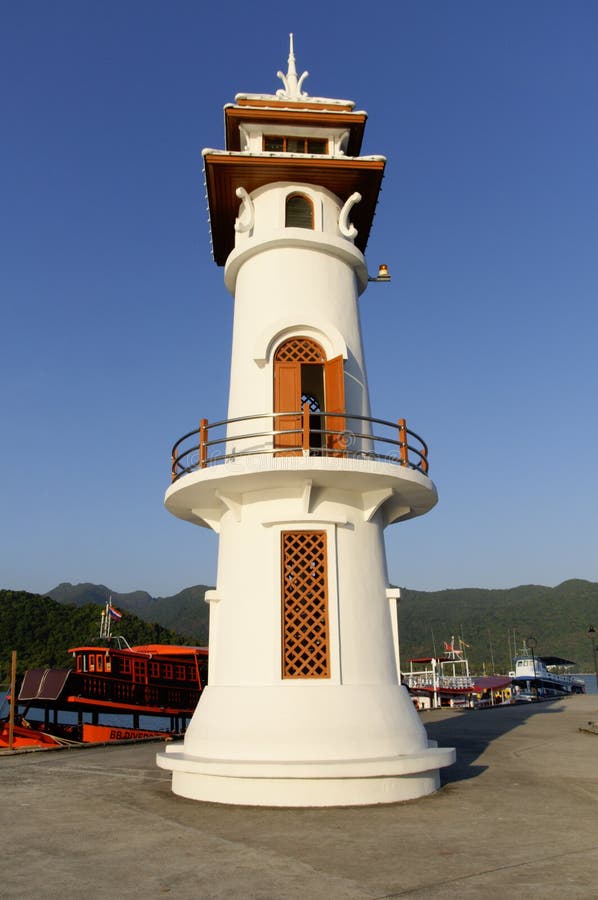 Hong Kong Lighthouse during Sunrise Stock Image - Image of cape ...