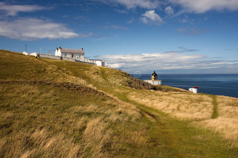 Lighthouse in Sound of Mull, Scotland Stock Photo - Image of seafaring ...
