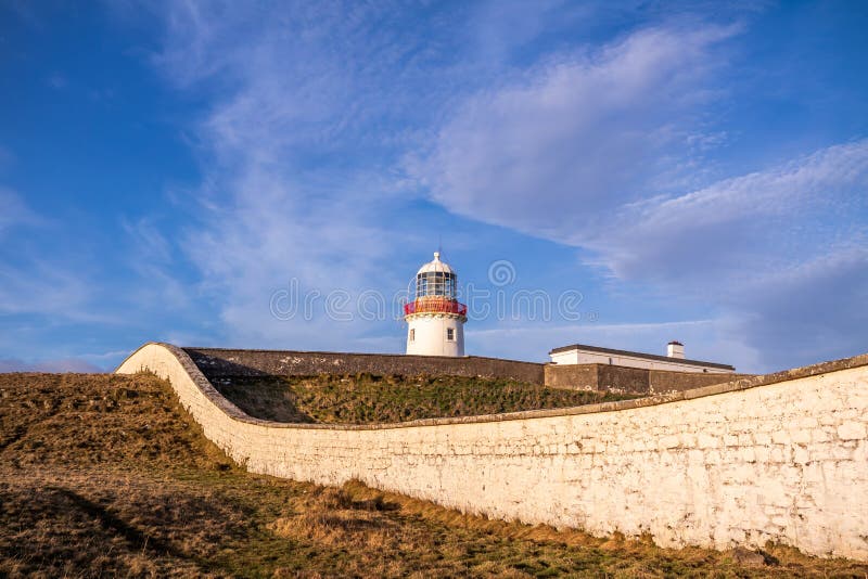 Lighthouse at St. John`s Point, County Donegal, Ireland Stock Image ...