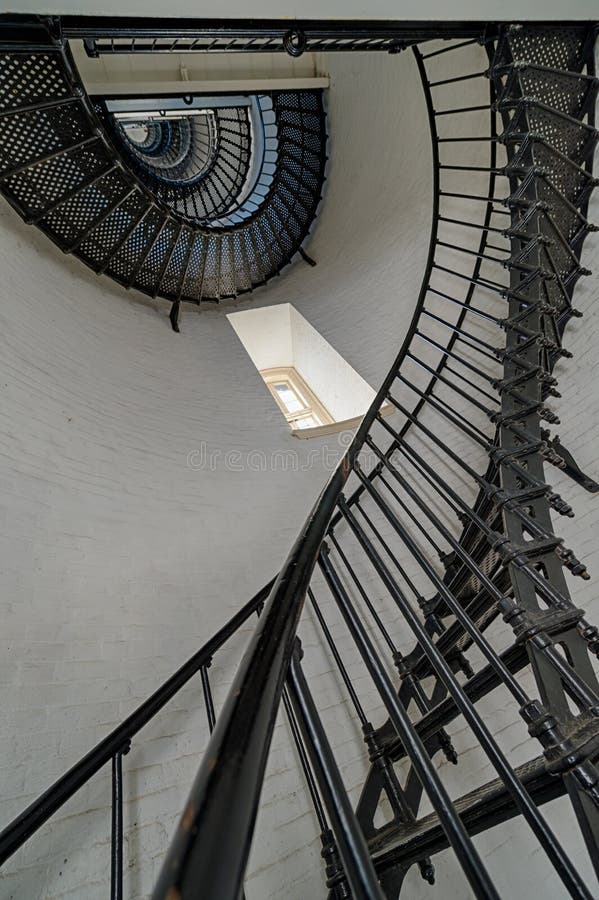 Lighthouse stairs stock image. Image of tourism, twist - 25821249