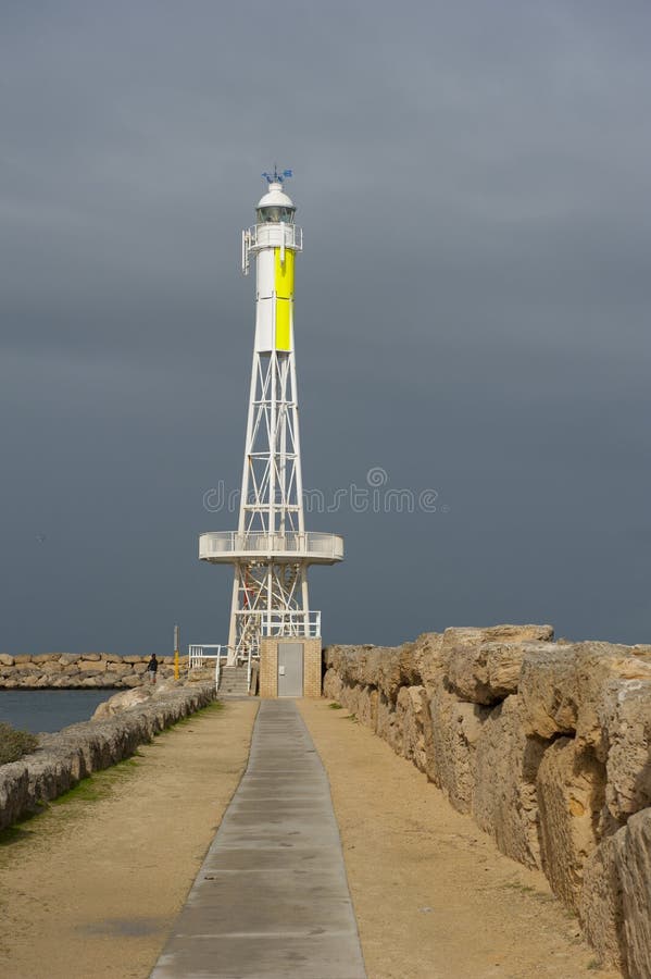 Lighthouse Steel Construction Stock Photo - Image of navy, guide: 20142898