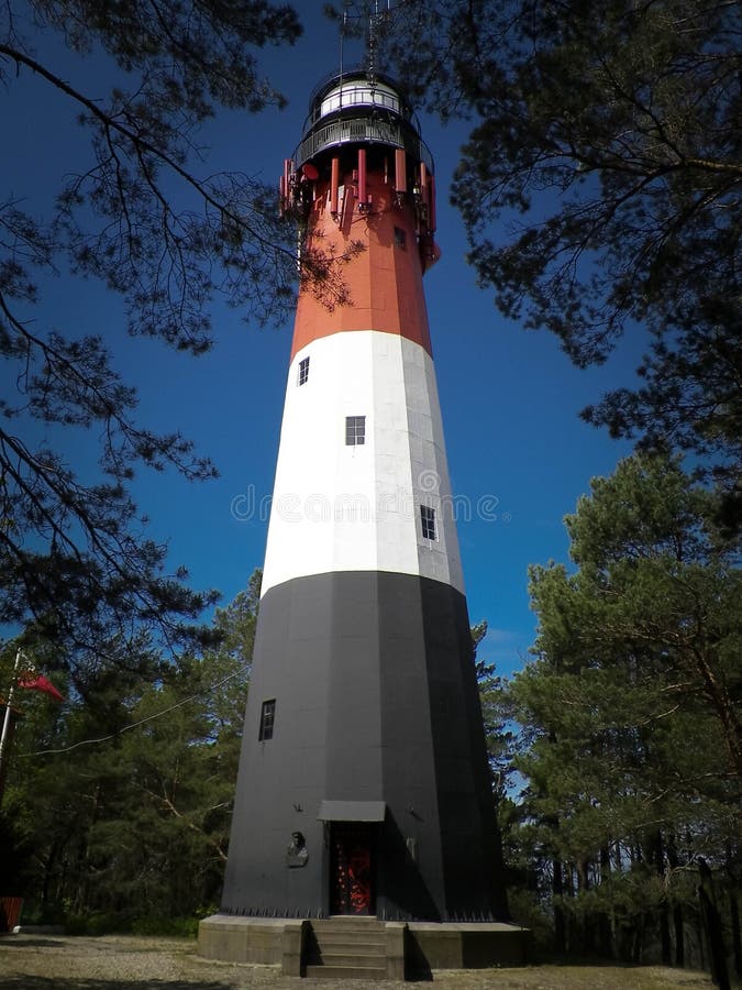 Lighthouse in Poland stock image. Image of seaside, voivodeship - 104426975