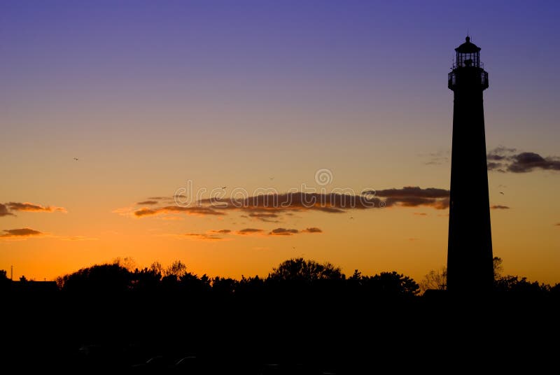 Lighthouse at Sunset stock image. Image of early, anna - 700231