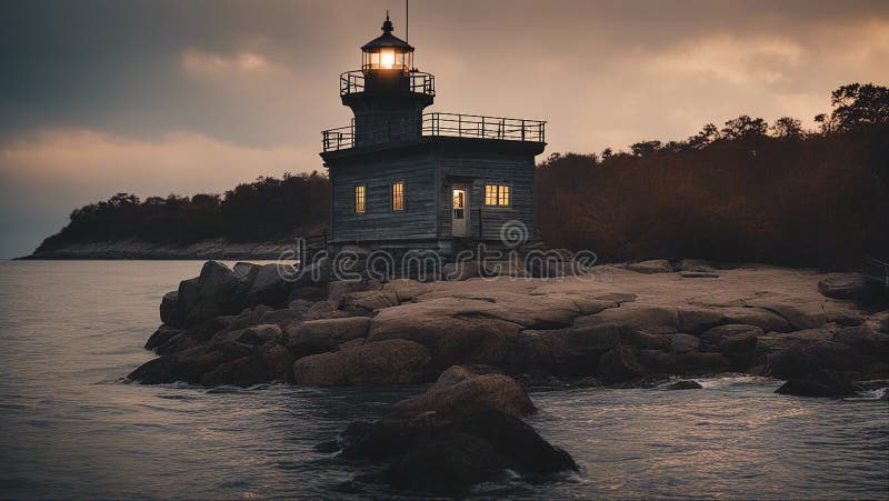 Lighthouse at Sunset is Actually a Secret Hideout for a Group of ...