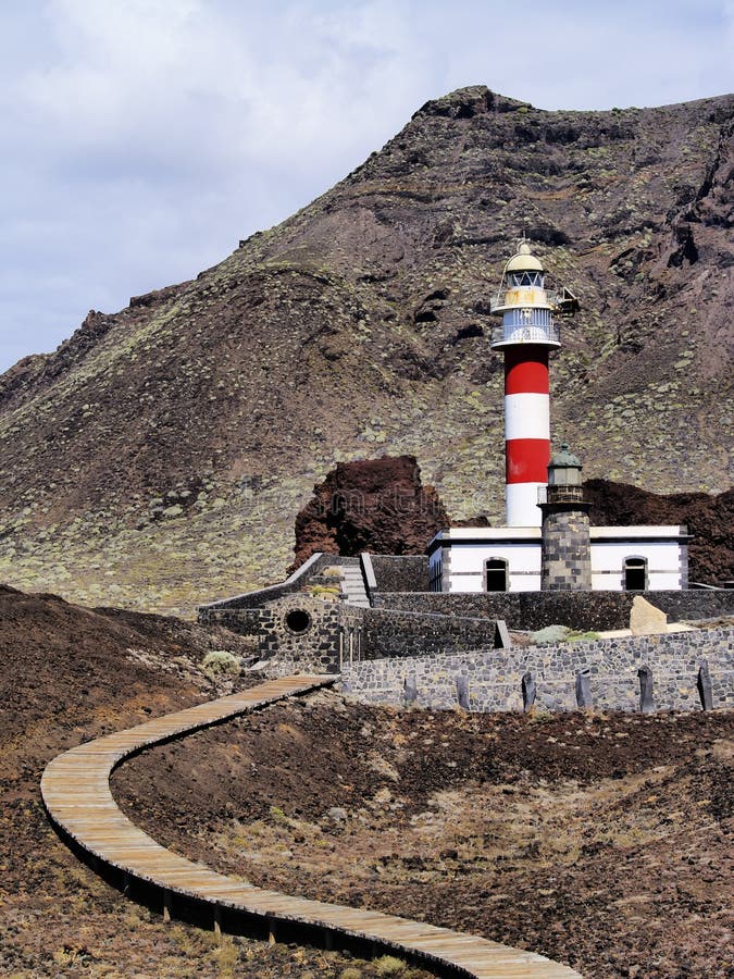 Lighthouse on Punta Del Faro on La Gomera Stock Photo - Image of ocean ...