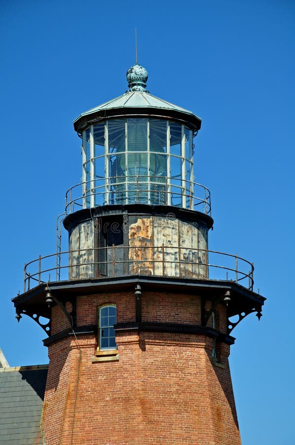 Lighthouse top stock image. Image of ocean, brick, safety - 16255975