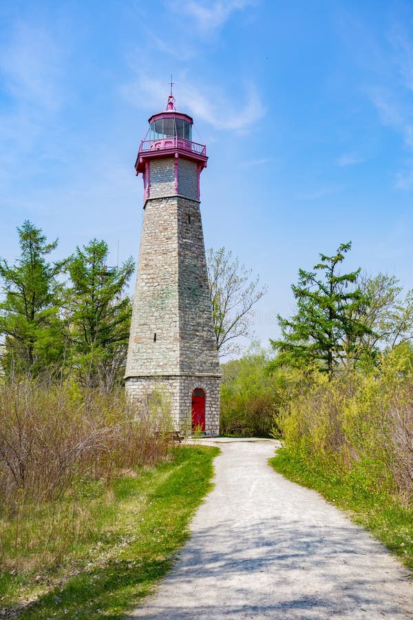 Lighthouse on Toronto Island Stock Photo - Image of lantern, revolving ...