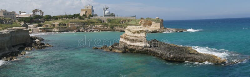 Lighthouse of Torre Sant`Andrea in Salento Stock Image - Image of torre ...