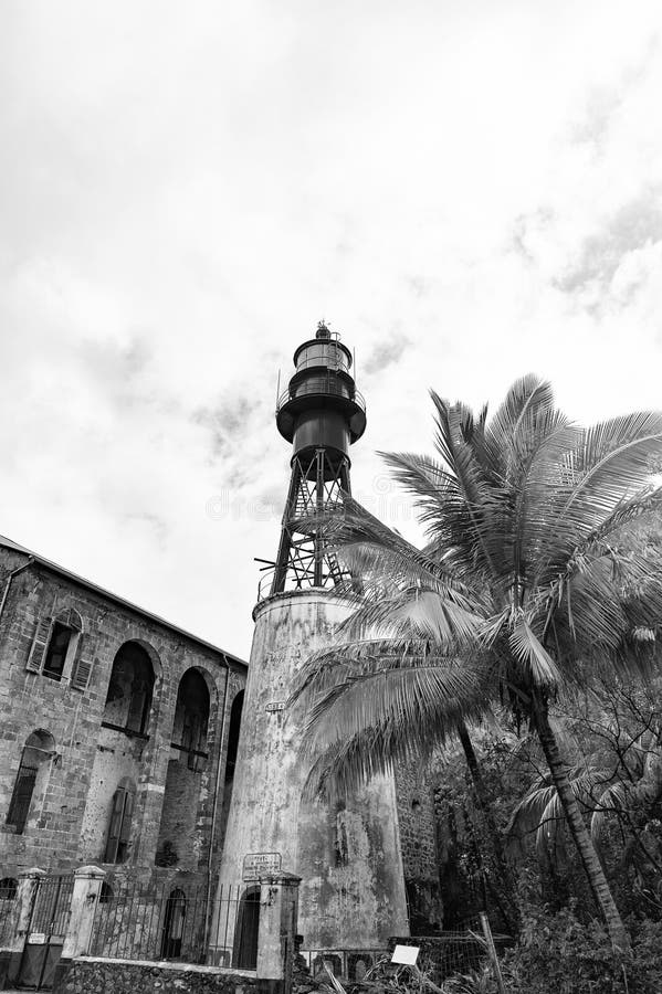 Lighthouse Tower Building. Lighthouse Tower on Devils Island ...