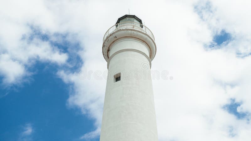 Lighthouse Tower in Daylight with Clouds Stock Photo - Image of tower ...