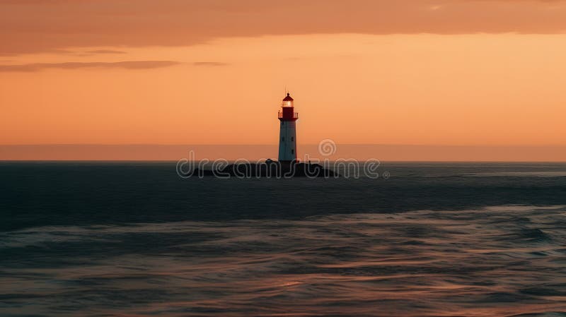A Lighthouse is a Tower-like Structure that is Designed Stock ...