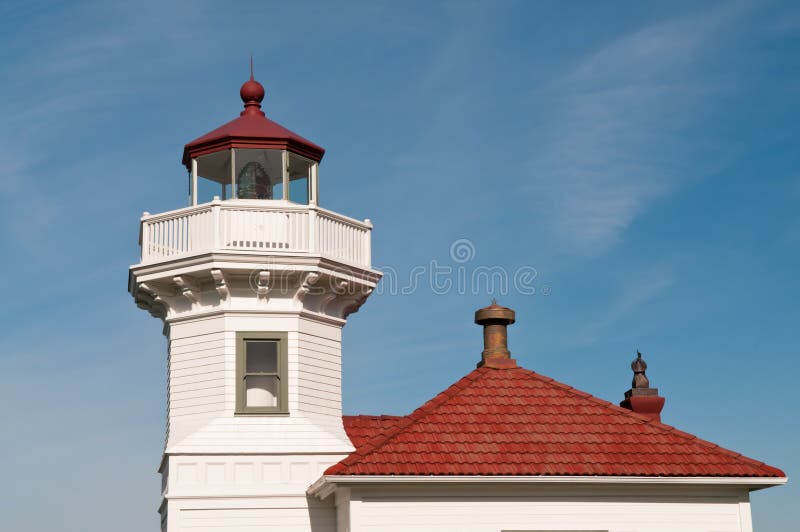 Historic Structure Outdoor Railing Lighthouse Tower Nautical Bea Stock ...
