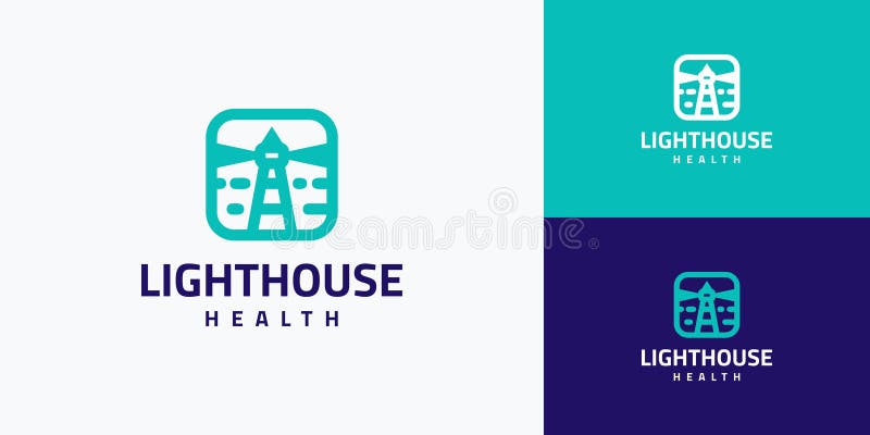 Lighthouse Tower Shape Vector Logo Design with Modern, Simple, Clean ...