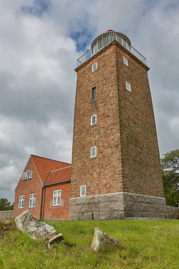 Lighthouse Tower in Svaneke on the Island Bornholm. Denmark Stock Photo ...