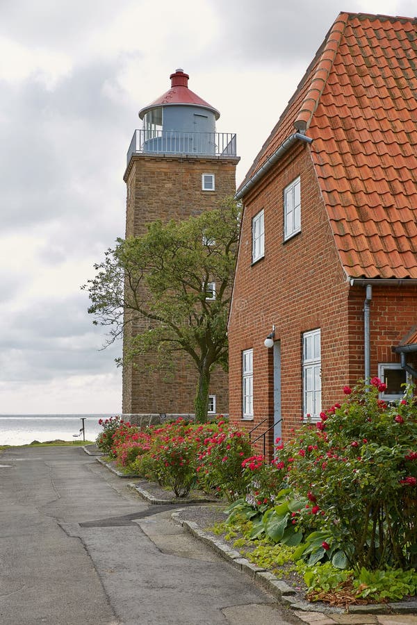 Lighthouse Tower in Svaneke on the Island Bornholm. Denmark Stock Photo ...