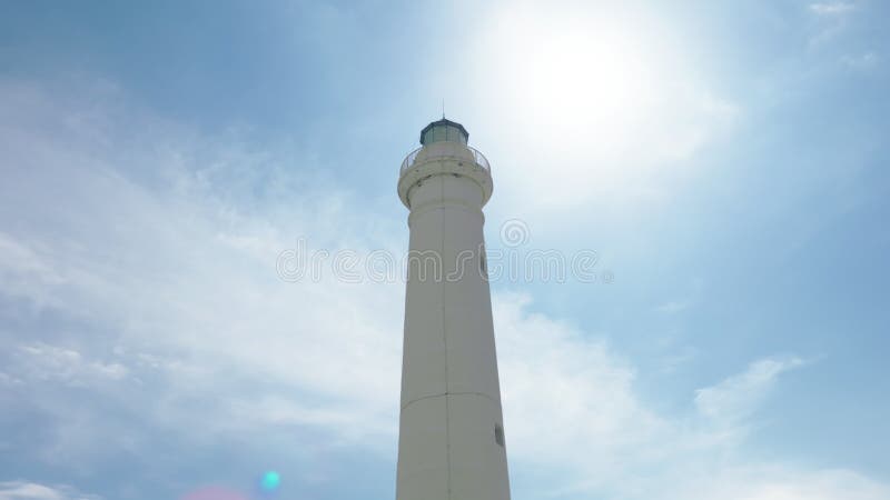 Lighthouse Tower Under Cloudy Sky Stock Video - Video of seascape ...
