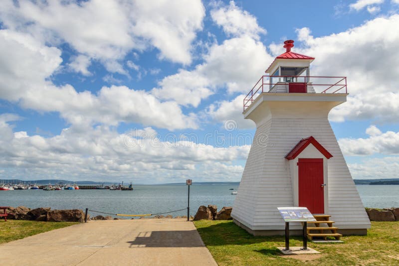 Digby Lighthouse stock photo. Image of scotia, cloud - 21181782
