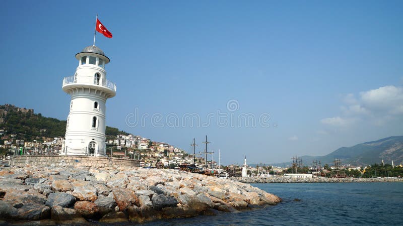 The Lighthouse in Turkey Photo Template Stock Photo - Image of ...