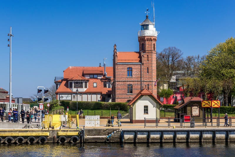 Ustka, Pomeranian / Poland - August 7, 2019: View of the Fishing Port ...