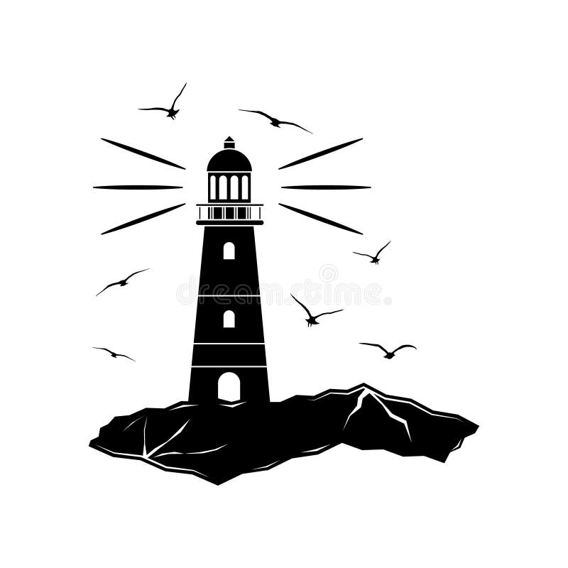 Lighthouse Vector Icon Set. Beacon Illustration Sign Collection ...