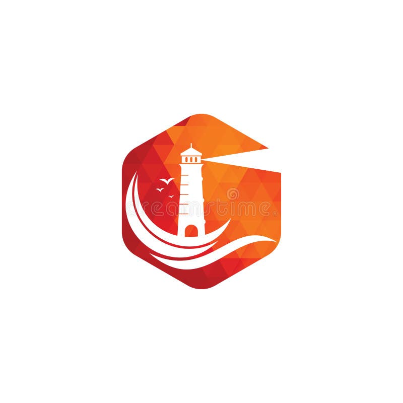 Lighthouse Vector Logo Design. Stock Vector - Illustration of icon ...