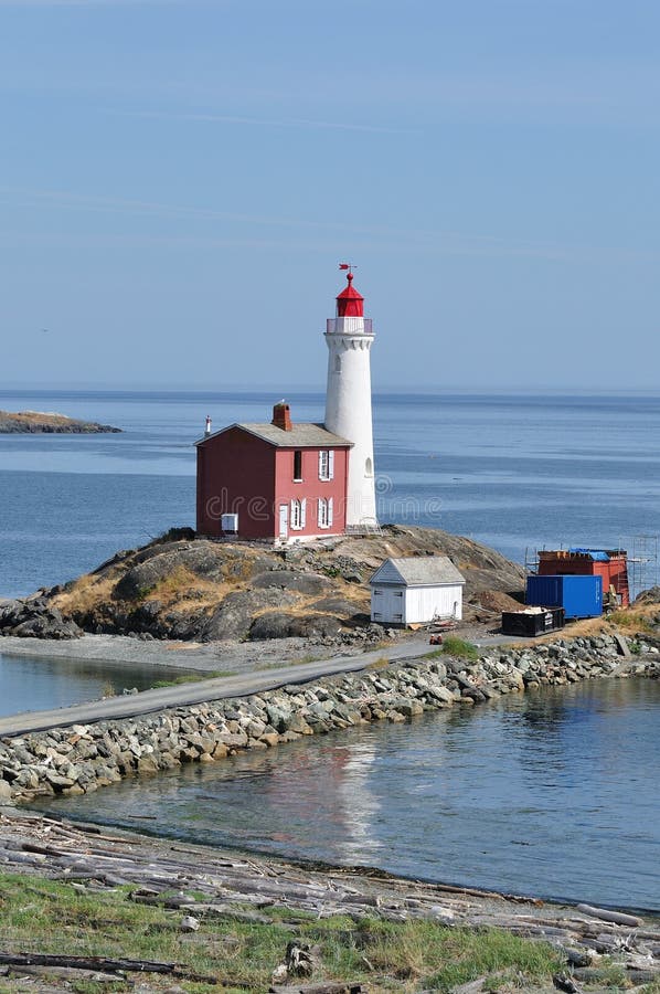 Lighthouse in victoria bc stock image. Image of marine - 13251809