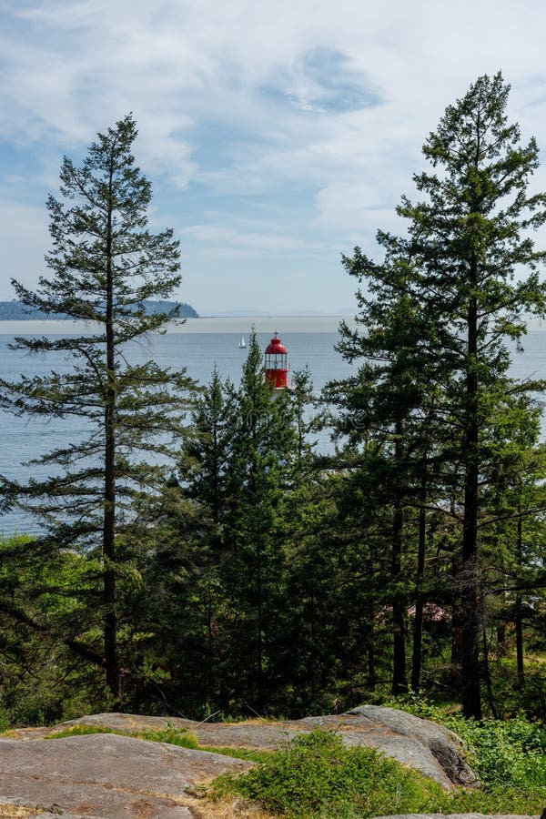 Lighthouse Viewpoint Inside Lighthouse Park Stock Image - Image of ...