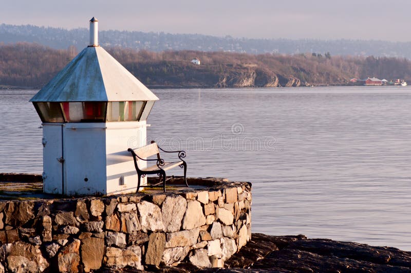 Lighthouse by water stock image. Image of island, lighthouse - 22201363