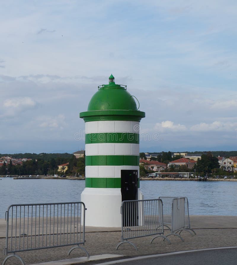 Lighthouse in Zadar, Croatia on the Adriatic Sea Stock Image - Image of ...