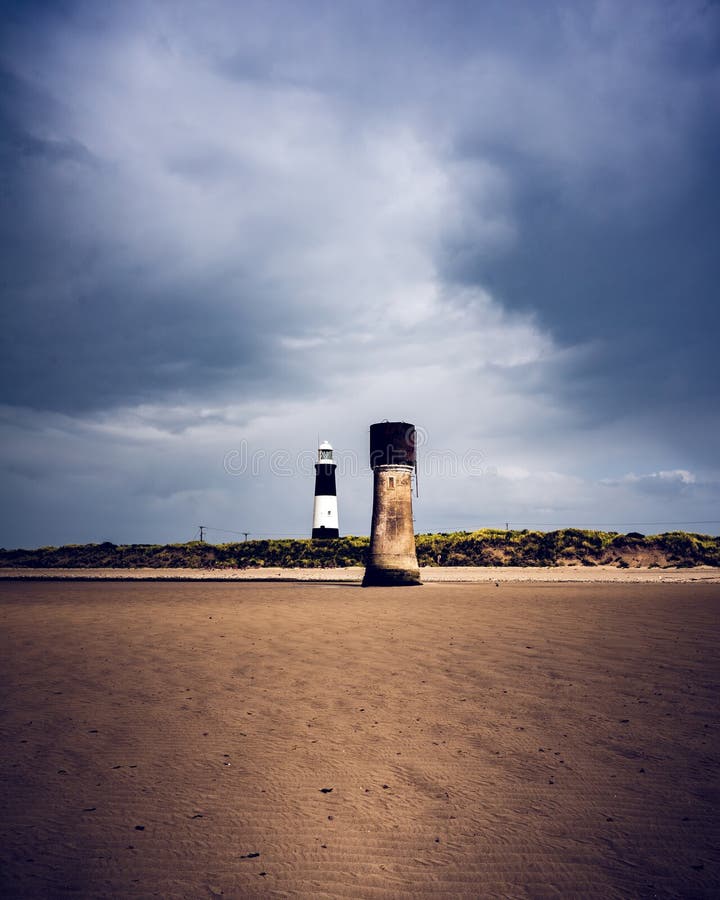 Lighthouses at Spurn Point stock photo. Image of jetty - 284787070