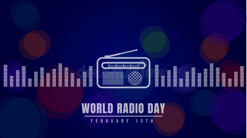 Lighting Abstract Background with Radio and Frequency Design Stock ...