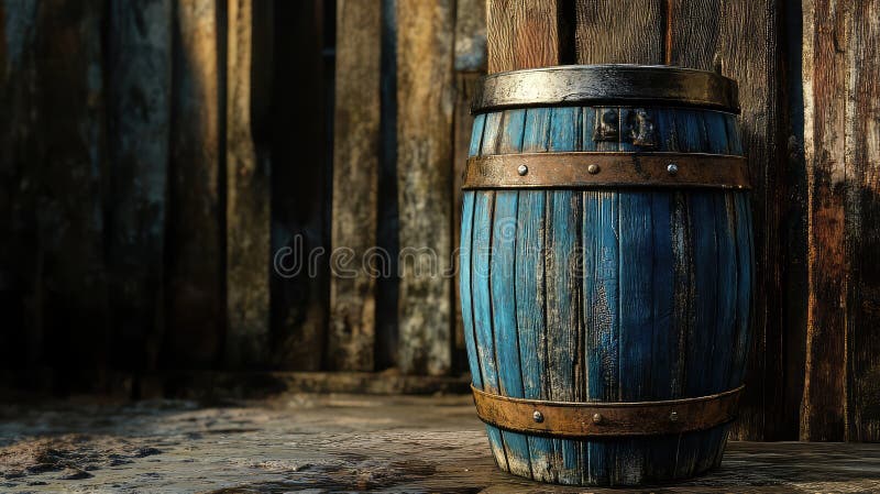 Lighting blue barrel stock illustration. Illustration of detail - 393564988