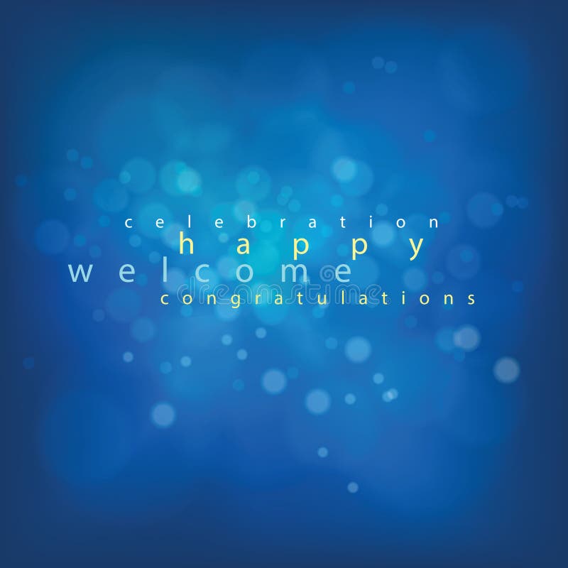 Lighting Blur for Background in Happy Time on Blue Tone Stock Vector ...